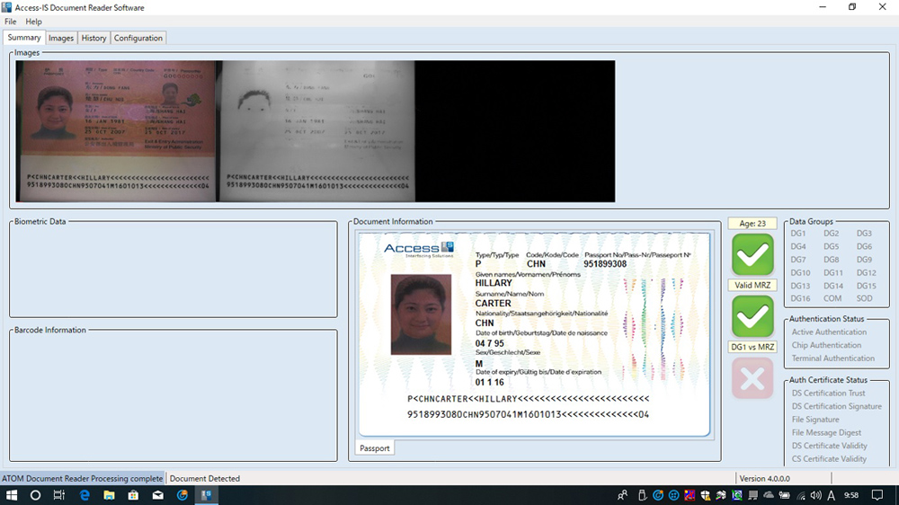 ATOMパスポートリーダ ADR300